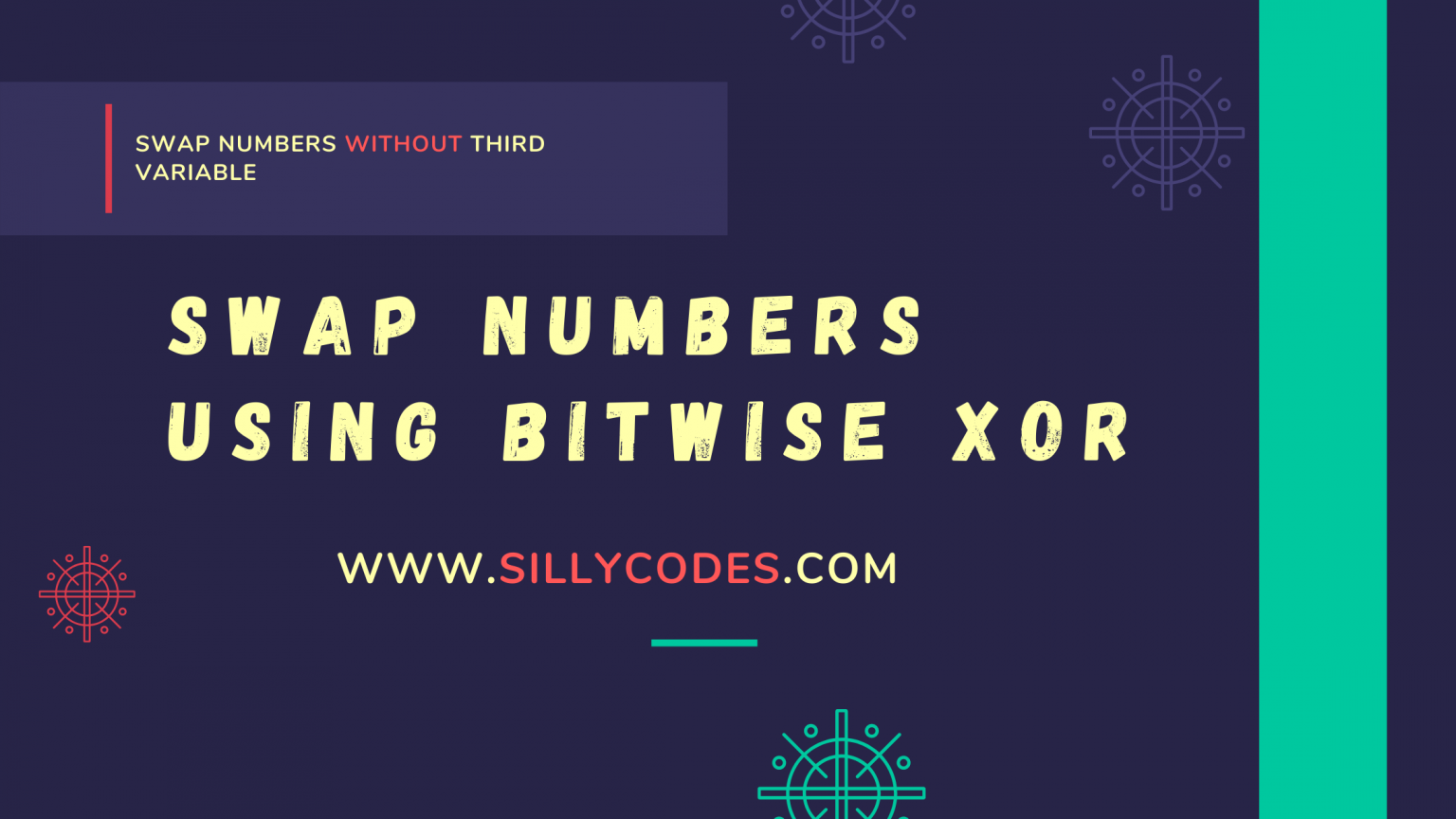 Swap Two Numbers Without Using Third Variable Using Xor Bitwise