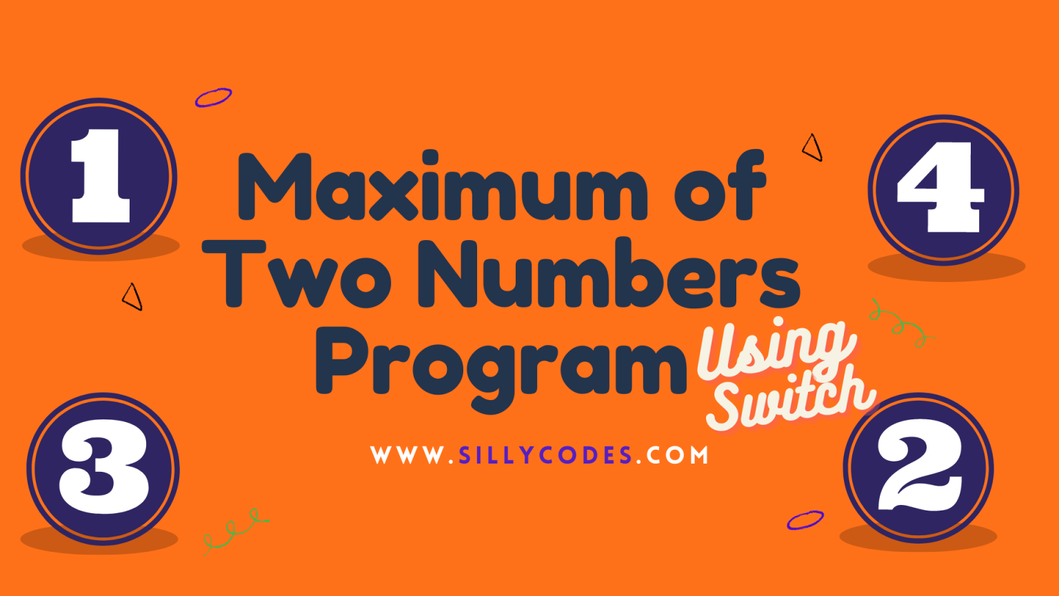 C Program To Find The Maximum Of Two Numbers Using Switch Case