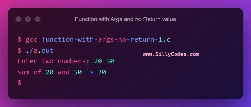 Type Of Functions In C Programming Language Sillycodes