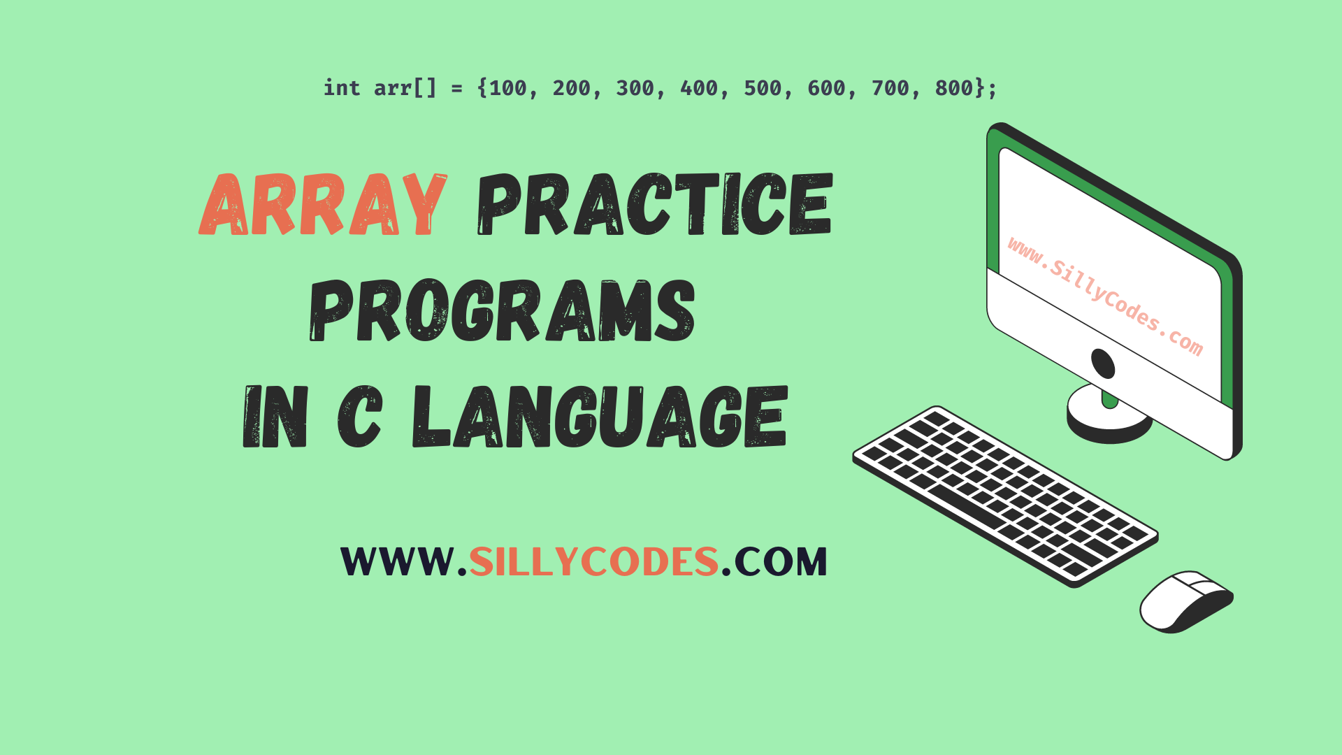 Array Programs In C Language SillyCodes