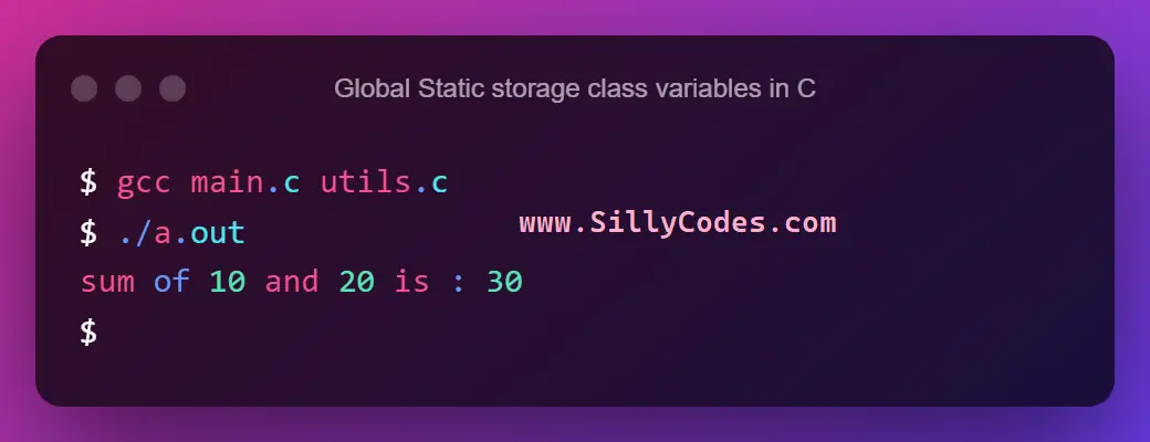 Storage Classes In C Language Auto Register Static And Extern