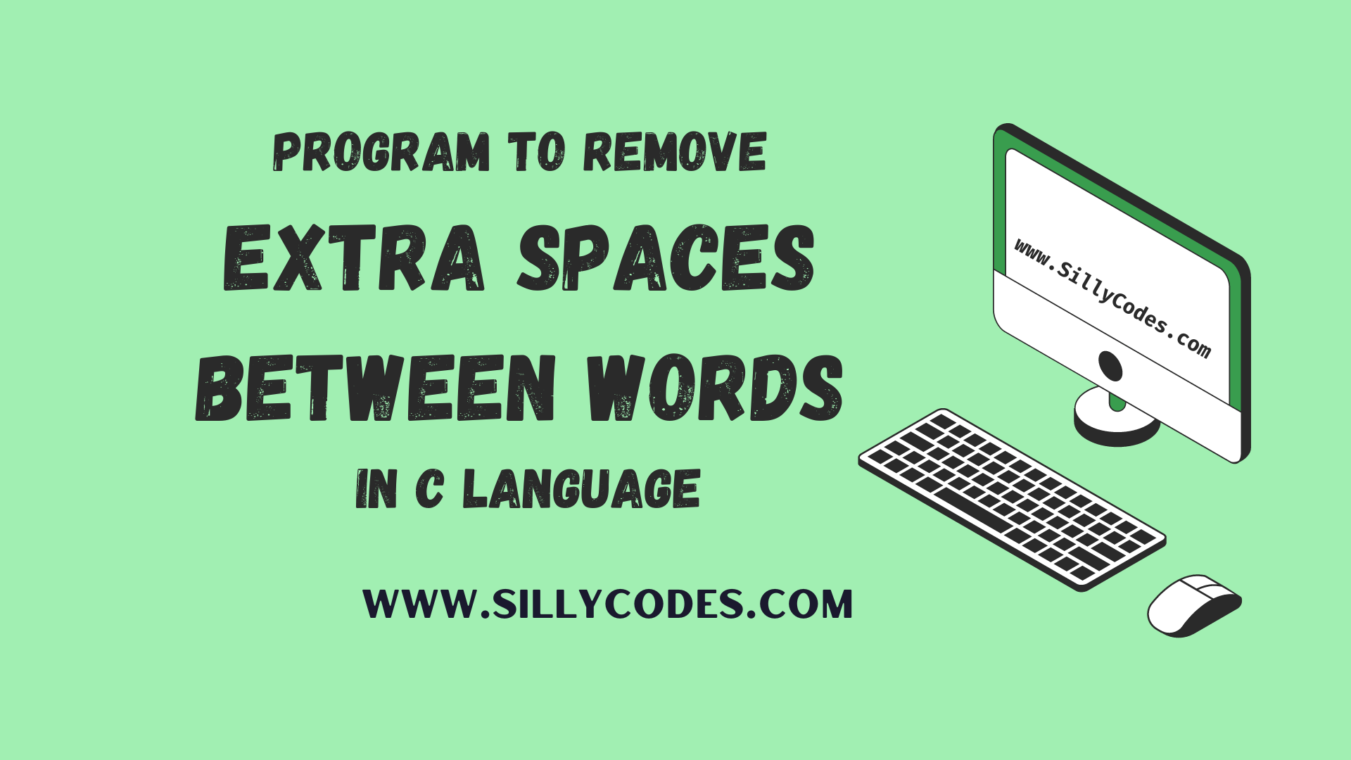Program To Remove Extra Spaces Between The Words In C