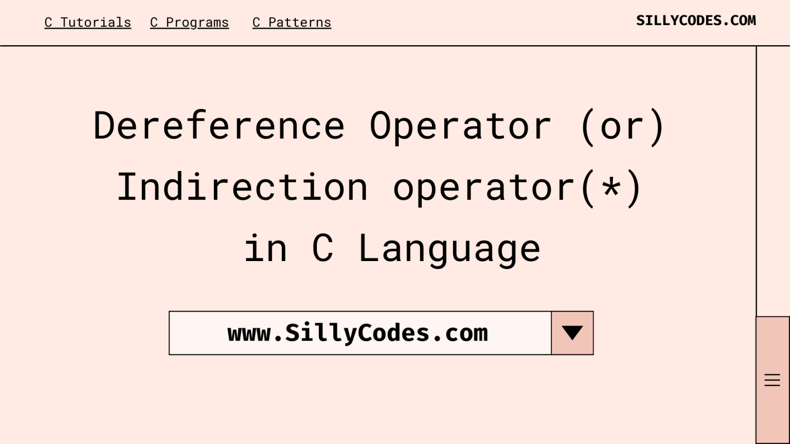 Dereference Operator In C Indirection Operator In C Language 3039